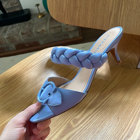 Coach | Shoes | Coach Periwinkle Leather Sandal | Poshmark
